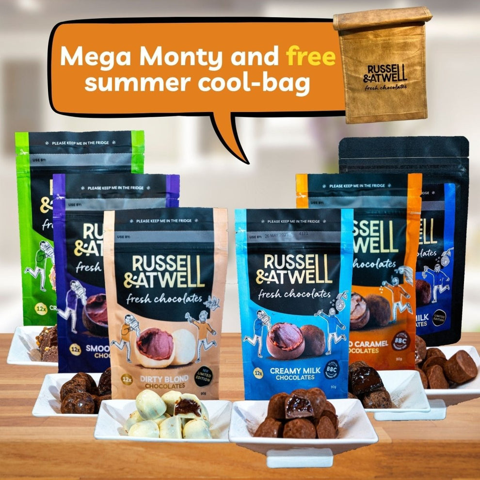 NEW Mega Monty- Fresh Chocolate 6 pack. – Russell and Atwell