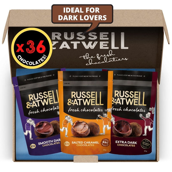 Dark Monty Fresh Chocolate Dragon 3-Pack | Russell and Atwell